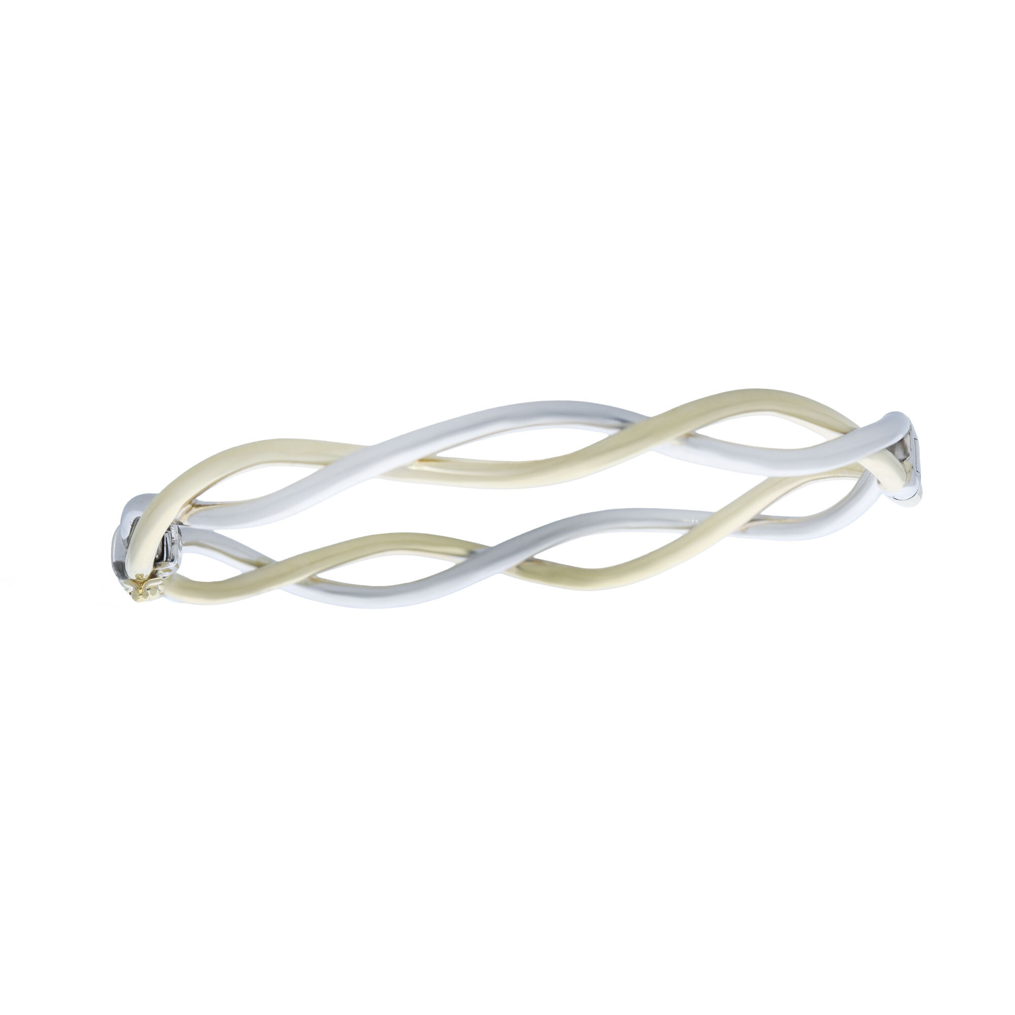 9ct yellow and white gold wave bangle | Jamieson & Carry - Jamieson & Carry